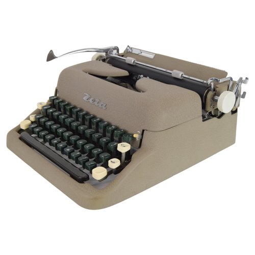 Mid-Century Typewriter from Zeta, 1950s for sale at Pamono