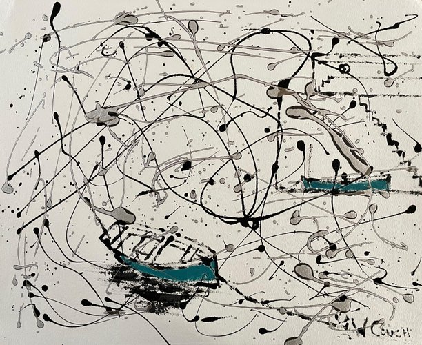 Gordon Couch, Tenders, 2000, Acrilico su carta in vendita su Pamono