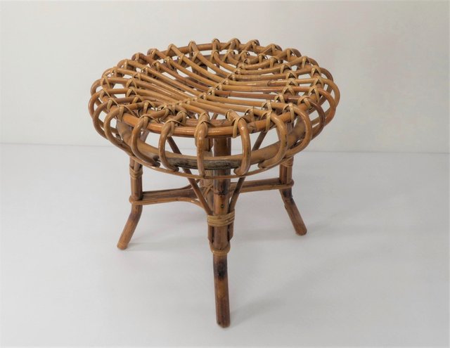 Riviera Hocker aus Bambus & Rattan von Franco Albini, 1960 bei Pamono ...