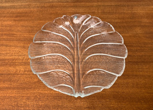 Vintage Swedish Eden Glass Plate from Orrefors, 1970s for sale at Pamono