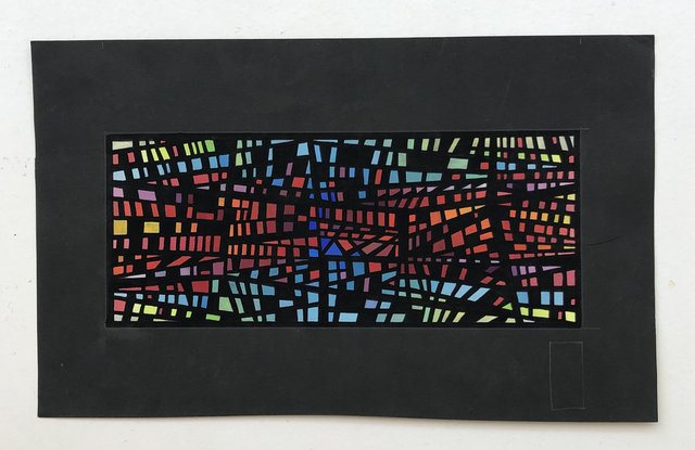 Xavier Albert Fiala, Mosaïque, 1946, Gouache auf Papier bei Pamono kaufen