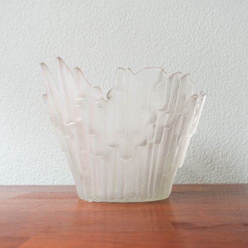 Vintage Northern Lights Glass Bowl by Tauno Wirkkala for Humppila Glass ...