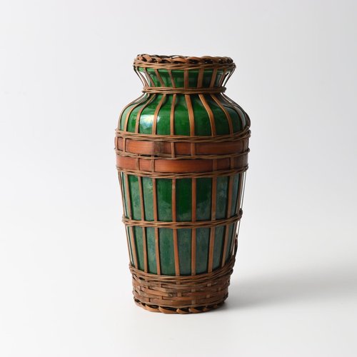 Antique Japanese Awaji Ceramic Vase, 1890s for sale at Pamono