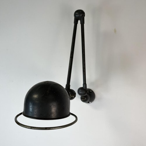 Vintage Grey 2-Arm Jielde Wall Light by Jean-Louis Domecq, 1950s for ...