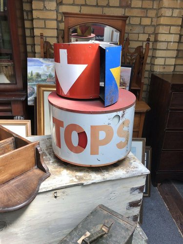 American Rotating Metal Tire Advertising Sign for sale at Pamono