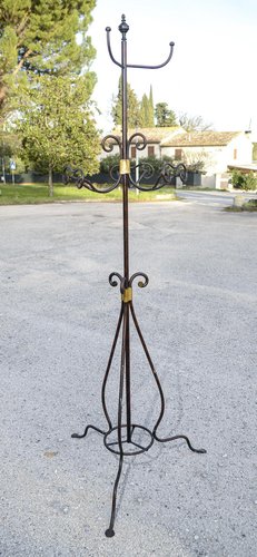 Perchero de hierro forjado, década de 1800 en venta en Pamono