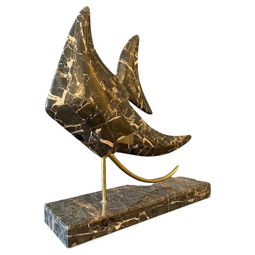 Tropical Fish Marble Sculpture by Maitland Smith, 1980s for sale at Pamono