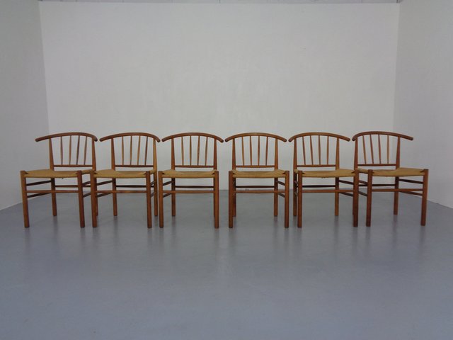 Dänische J-151 Stühle aus Eiche von Erik Ole Jørgensen für Kvist ...