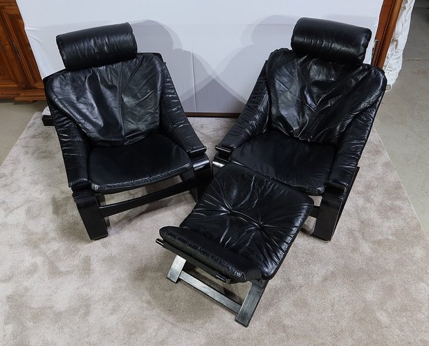 Kroken Lounge Set von Ake Fribyter für Nelo, 1974, 3er Set bei Pamono kaufen