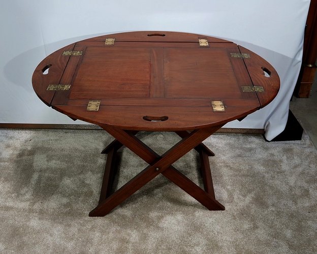 Late 19th Century Butler Boat Side Table on Trestles, 1890s for sale at ...
