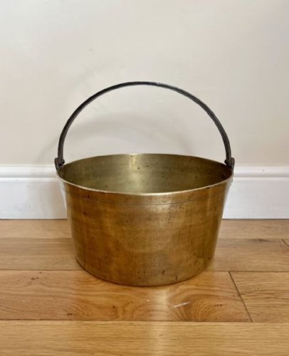 Antiker viktorianischer Messing Jam Pale, 1860 bei Pamono kaufen