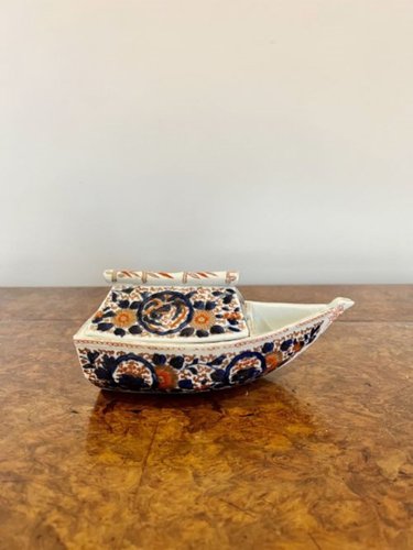 Japanische Imari Schale in Bootsform, 1900er bei Pamono kaufen