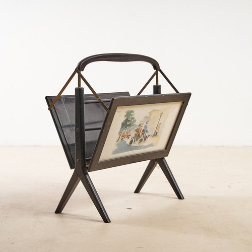 Mid-Century Magazine Rack, 1950s for sale at Pamono