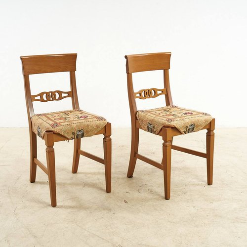 Set of Straw Chairs for sale at Pamono