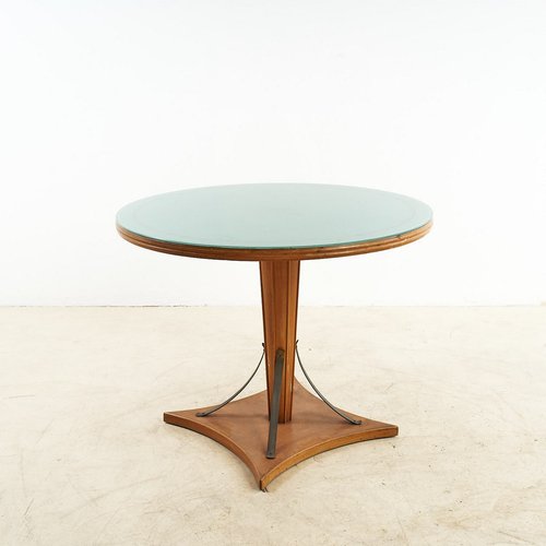 Round Vintage Table, 1950s for sale at Pamono