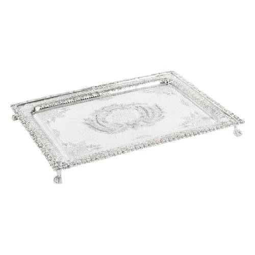 Versilbertes Tablett von Fenton Russel, 1800er bei Pamono kaufen