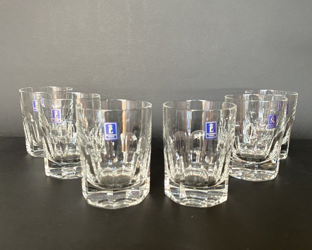 German Alexandra Series Whiskey Glasses in Cut Crystal, 1990, Set of 6 ...