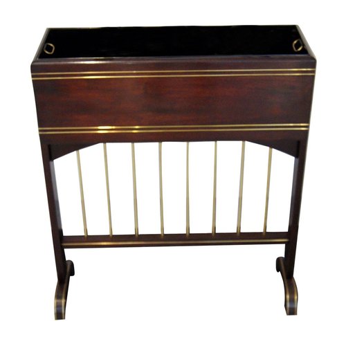 Art Nouveau Flower Container Mahogany Stained Brass Inlays Vienna, 1915 ...