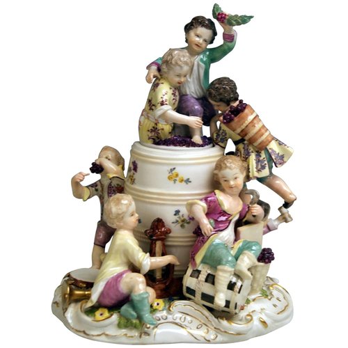 Figurine Rococo Modèle 2120 Enfants en Vigneron par Kaendler pour ...