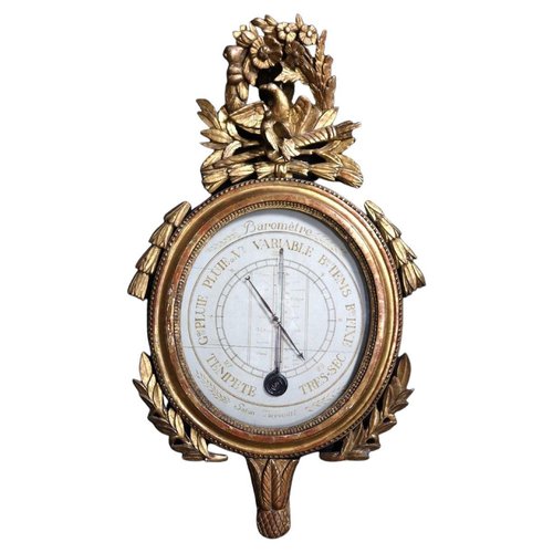 Louis XVI Gilt Wooden Barometer after Evangelista Torricelli for sale ...