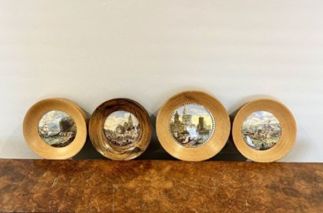 Antique Victorian Pot Lids, 1880, Set of 4 for sale at Pamono