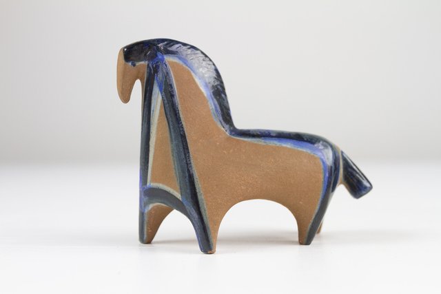 Schwedisches Vintage Steingut Pferd von Lisa Larson für Gustavsberg ...