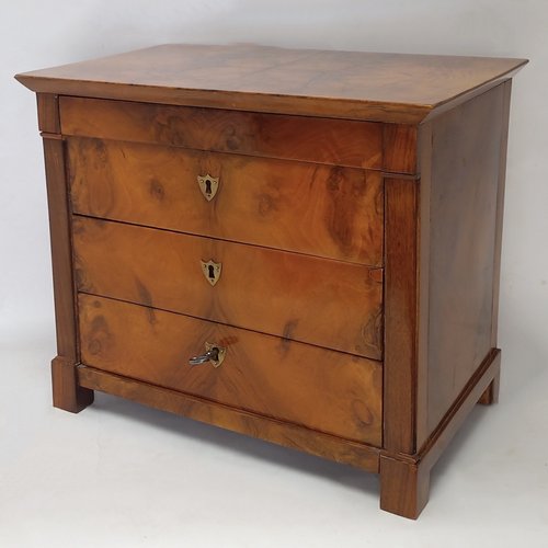 Biedermeier Miniature Chest in Walnut for sale at Pamono
