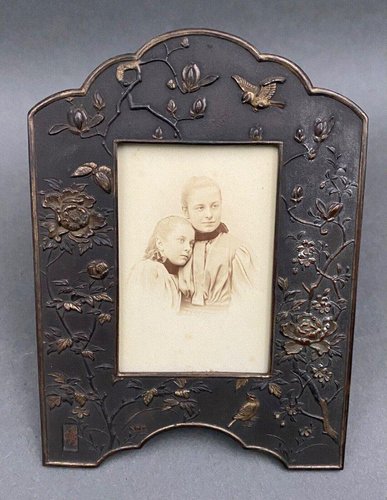 Japanese Bronze Picture Frame with Bird Decor, 19th Century for sale at ...