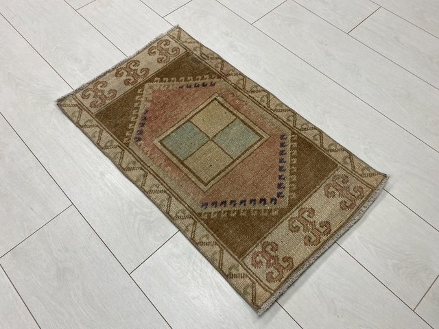 Vintage Bohemian Style Wool Door Mat for sale at Pamono