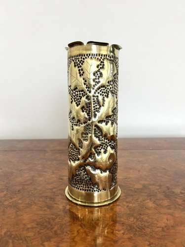 Antique Trench Art Brass Empty Shell Case, 1915 for sale at Pamono