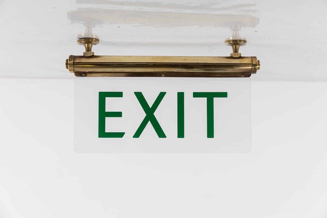 Flambosign Illuminated Exit Sign, 1930s for sale at Pamono