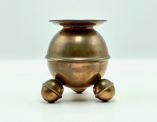 Copper Sphere Candleholder from Gusum Bruk, 1920s for sale at Pamono