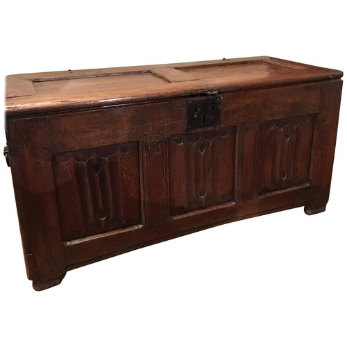Late 15th Century Gothic Chest with Linenfold Pannels, 1480s for sale ...