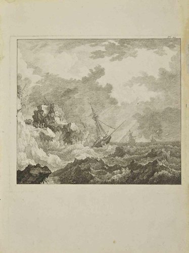 Pierre Quentin Chedel, The Ocean, Etching, 1755 for sale at Pamono