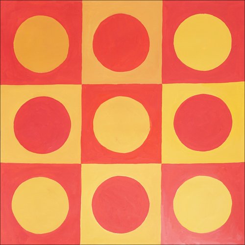 Natalia Roman, Coral Reef Geometrische Darstellung, 2023, Acryl auf Aquarellpapier bei Pamono kaufen