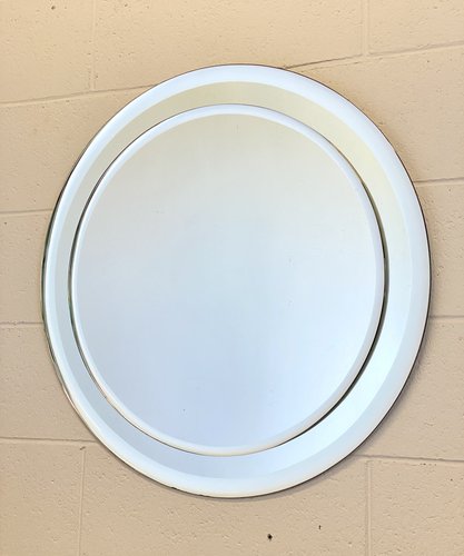 Vintage Round Mirror, 1970s for sale at Pamono