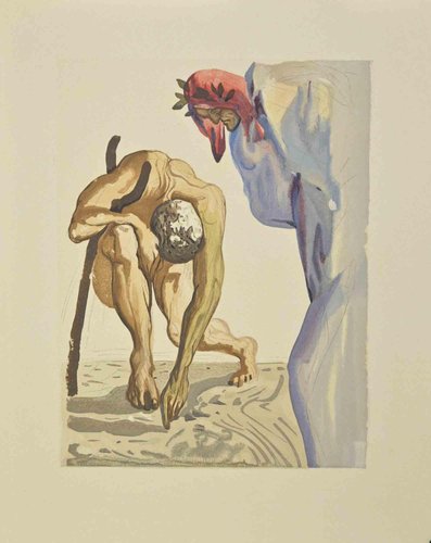 Salvador Dalí, Princes of the Blossoming Valley, Woodcut, 1963 for sale ...