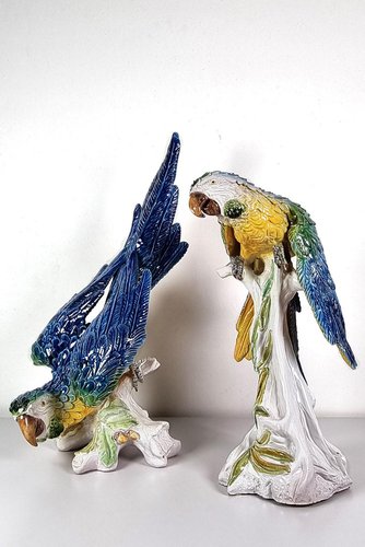 Ceramic Parrots, Set of 2 for sale at Pamono
