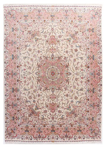 Royal Tabriz Rug with Silk, 1970s for sale at Pamono