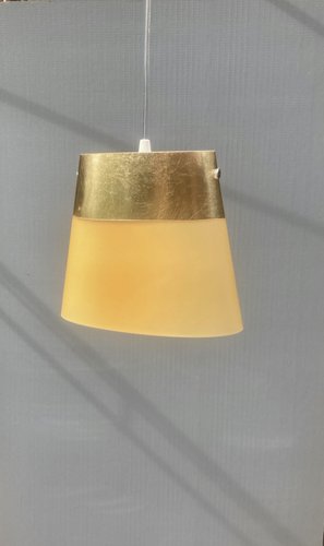 Italienische Moderne Hängelampe aus Gold Murano Glas von Ribo the Art ...
