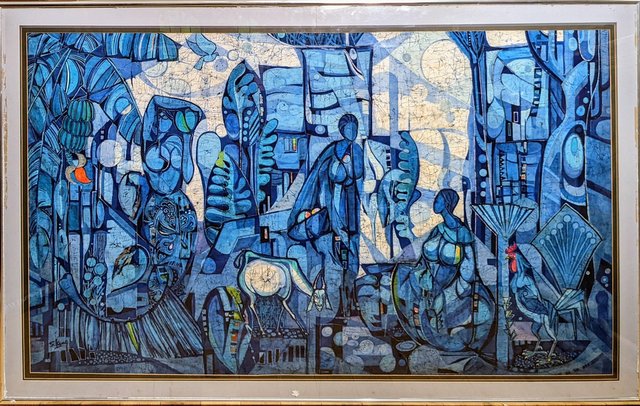 1970s Original Batik Art