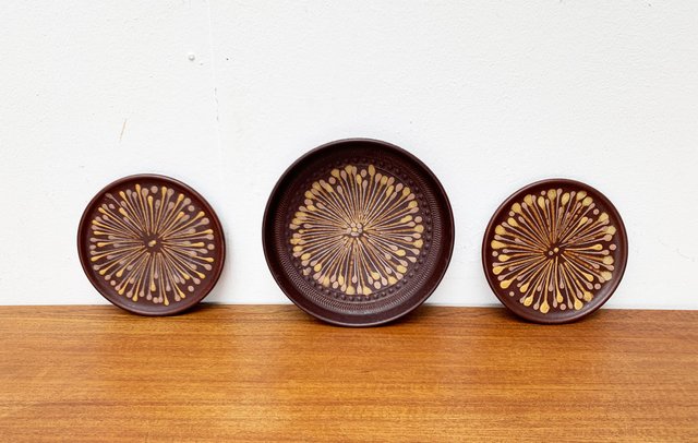 Mid-Century WGP Pottery Bowl and Plates from Silberdistel, West Germany ...