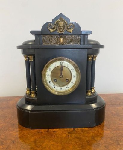 Antique Victorian Marble Mantle Clock, 1860 for sale at Pamono