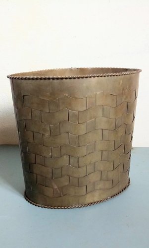 Small Paper Basket in Metal, 1960s for sale at Pamono