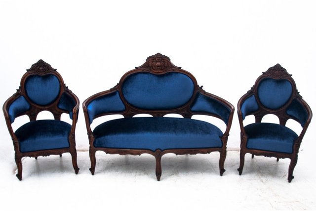 Wohnzimmergarnitur, Frankreich, 1870er, 3er Set bei Pamono kaufen