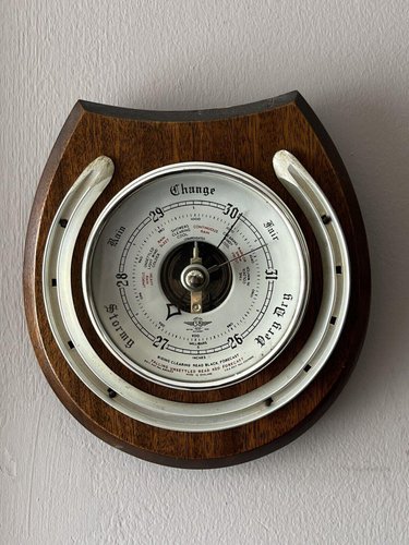 Vintage Edwardian Brown Barometer for sale at Pamono