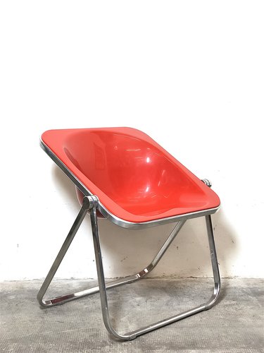 Poltrone Plona rosse di Giancarlo Piretti per Anonima Castelli, Italia, anni '70 in vendita su ...