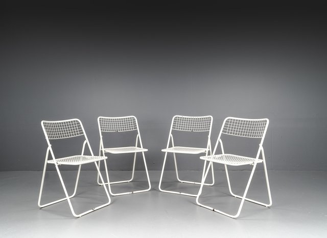 Ted Net Folding Chairs by Niels Gammelgaard for IKEA, 1970s, Set of 4 ...