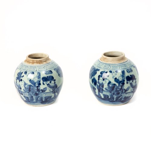 Antique Ginger Pots, 1800, Set of 2 for sale at Pamono