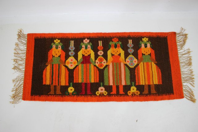 Small Polish Wool Rug, 1960s for sale at Pamono
